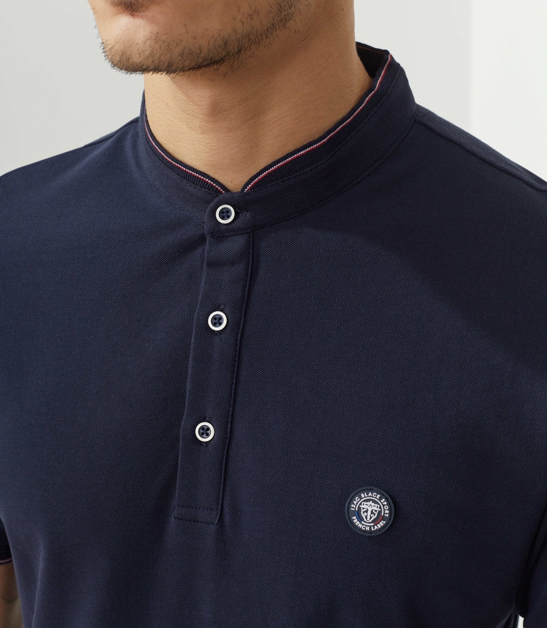 Men's beige polo shirt - IZAC
