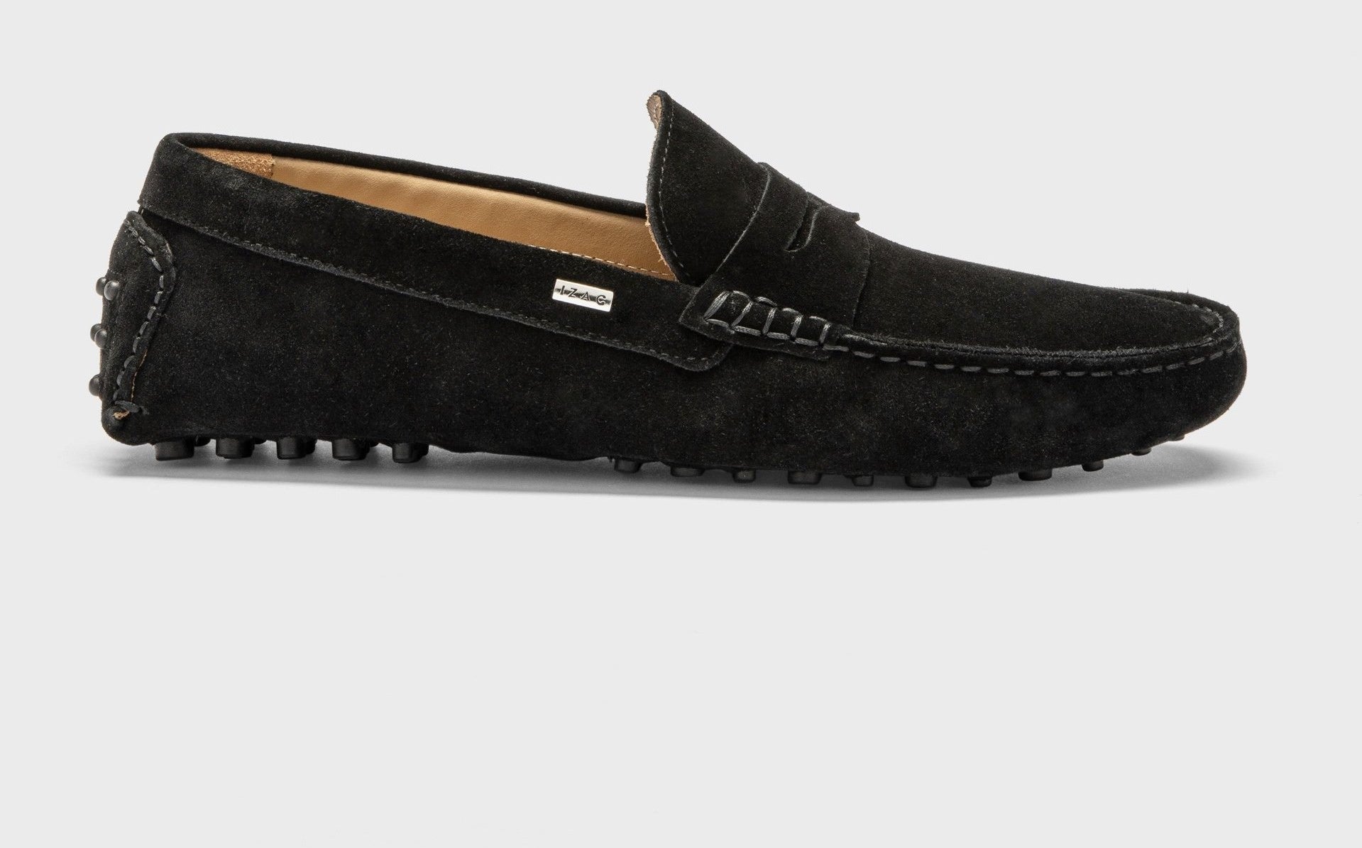 Black moccasins Men: Black moccasins - Izac – IZAC