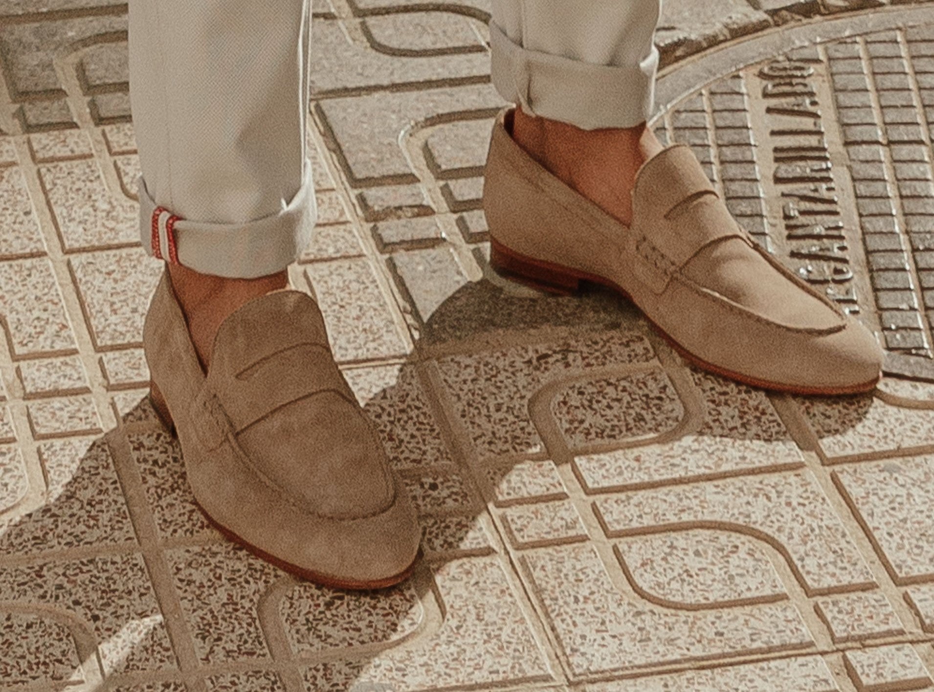 Mocassins Beige Homme : Mocassin Beige - IZAC