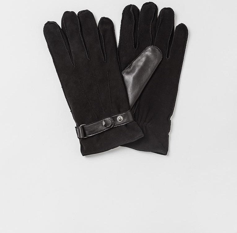 Men's black leather gloves | Izac – IZAC