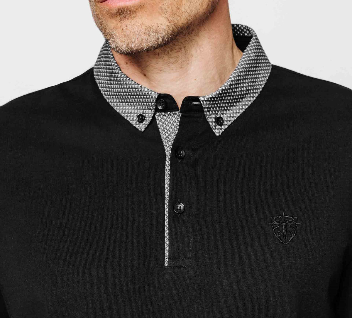 polo noir homme - IZAC