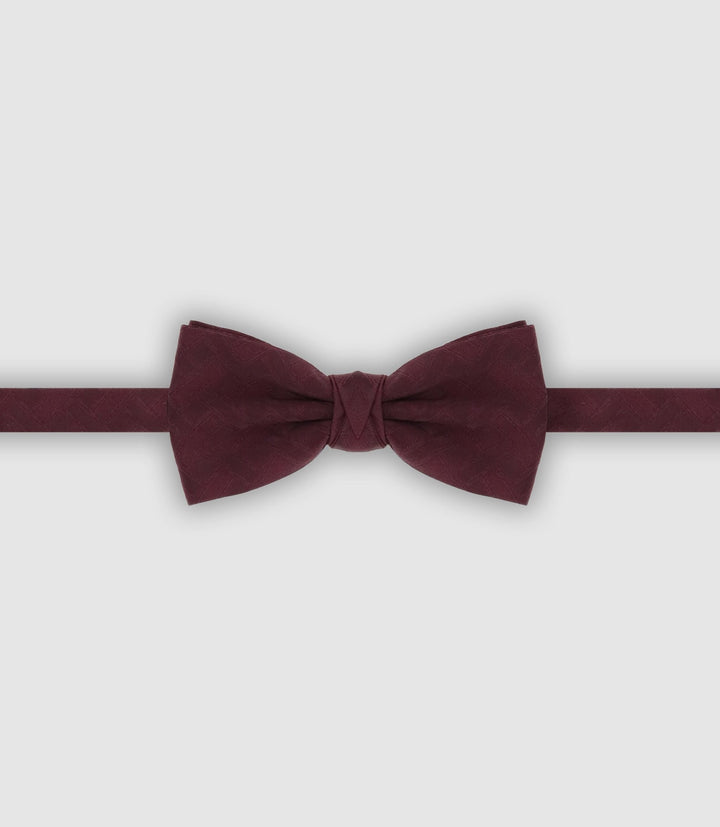 Nœud papillon avec motifs bordeaux – IZAC